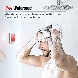 Caregiver Pager Call Button Alert - Life Alert Button for Seniors Elderly Monitoring Emergency Panic Button Elderly Assistance Products Call Bell for Patients at Home