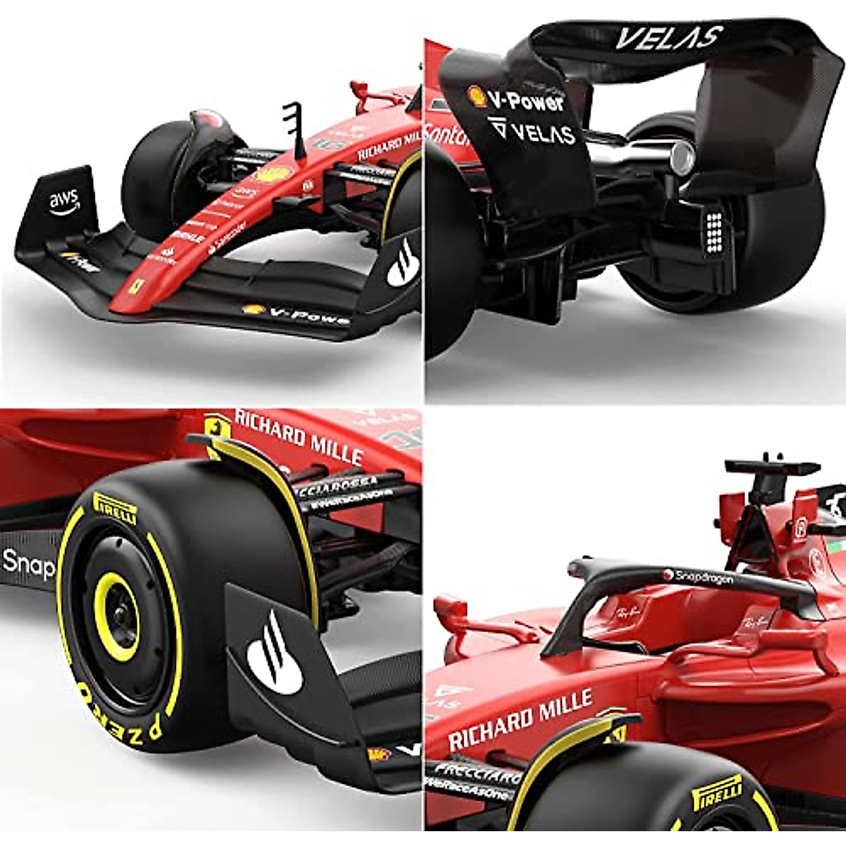 RASTAR F1-75 1:12 Scale Ferrari RC Car, 2022 F1 Challenger, Remote Control Toy Car for Kids & Adults, Full Functions, 2.4GHz, Officially Licensed