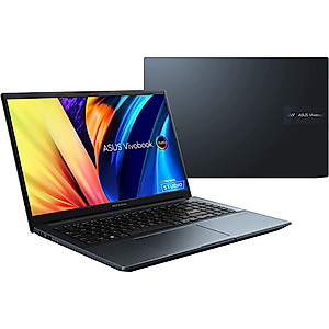 ASUS 2022 VivoBook Pro 15 15.6" 2.5K 120Hz Business Laptop, AMD Ryzen 7 6800H, NVIDIA GeForce RTX 3050, Backlit Keyboard, Win 11, Blue, 32GB Snowbell USB Card, (16GB LPDDR5 | 1TB PCIe SSD)