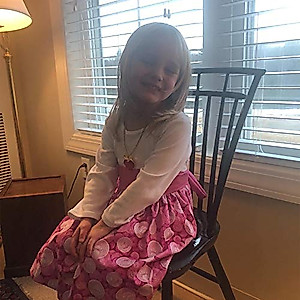 Necklace for Evie Costume Jewelry for Girls Halloween Dress Up Necklace For Evie Fans with Red Heart Glass Pendant