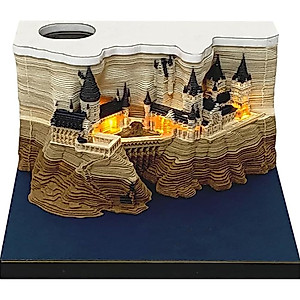 Art Calendar 2023 New Mini 3D Calendar 2024,Artimemo Calendar 2024,3D Art Calendar 2024,3D Memo Pad, 2024 Desk Calendar Memo Pad (2024 Calendar with light)