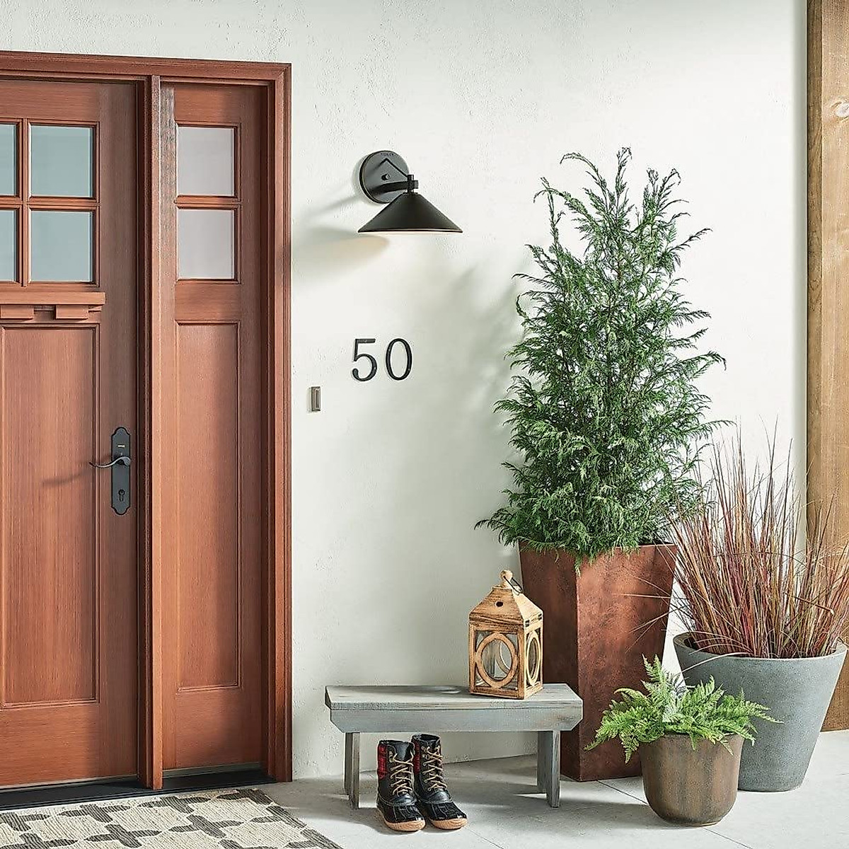 Kichler Ripley 9" 1 Light Outdoor Wall Light in Olde Bronze®