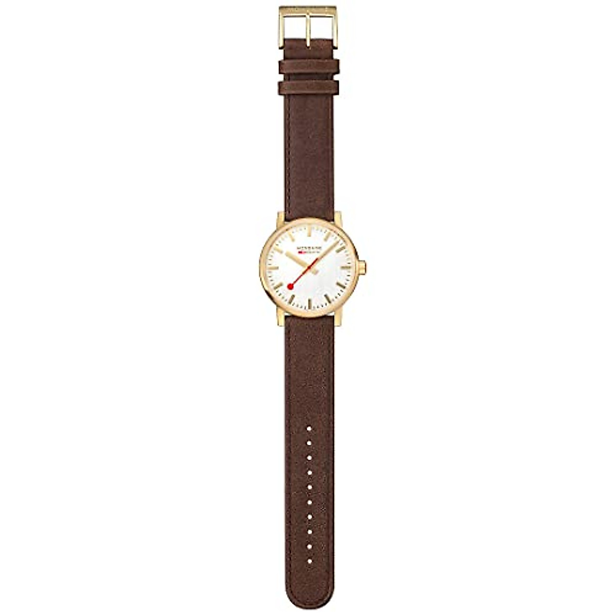 evo2, 40mm, Golden Watch Brown Leather Strap