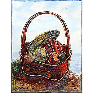 Basket with Fruit and Vegetables