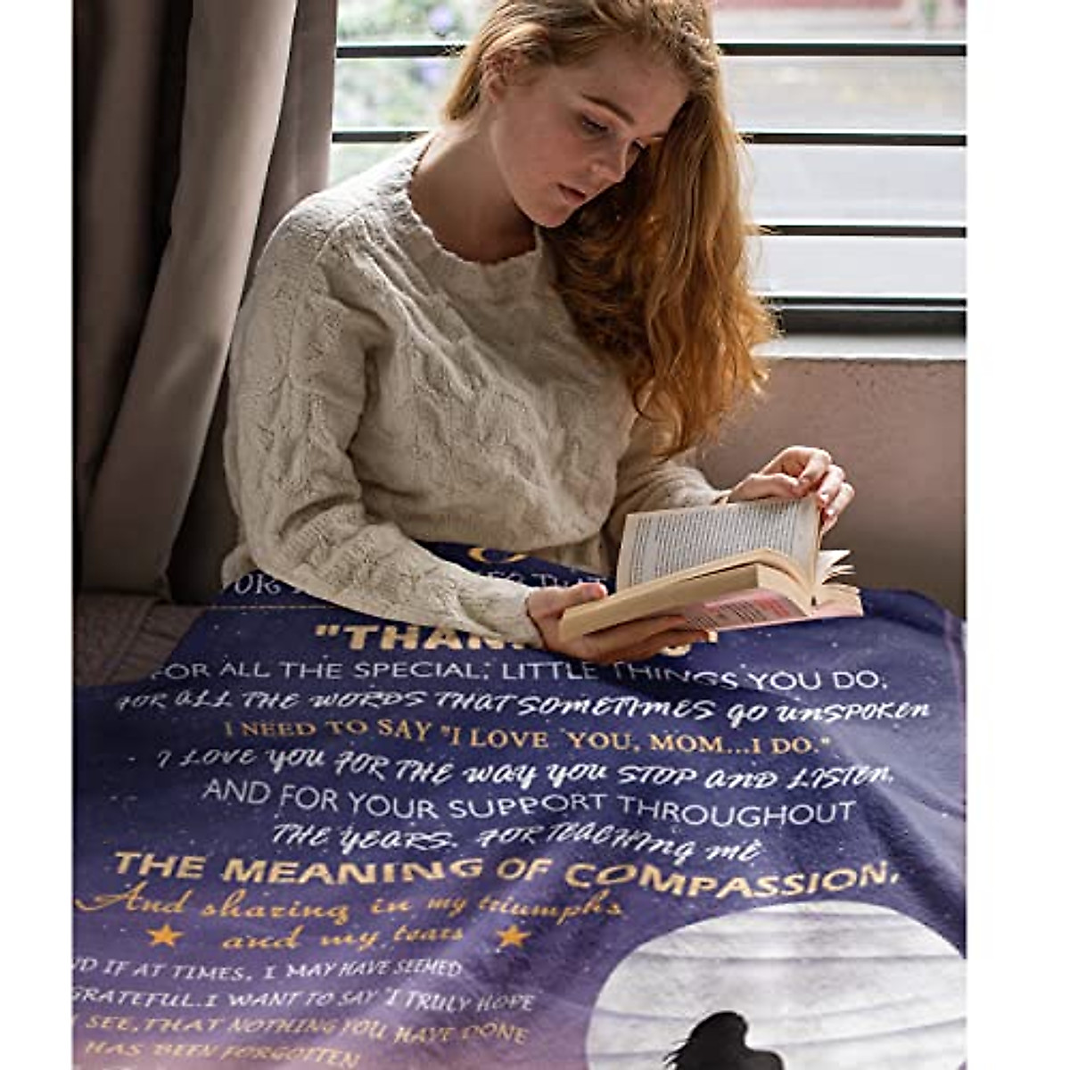 Wisegem Mom Gifts from Daughters - to My Mom Blanket 60"x50" - Gifts for Mom from Daughter - Mothers Day Blanket Gifts for Mom - Best Mom Ever Gifts - Valentine Birthday Gift Ideas