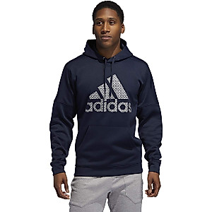 adidas Mens Activewear Fitness Hoodie Navy S