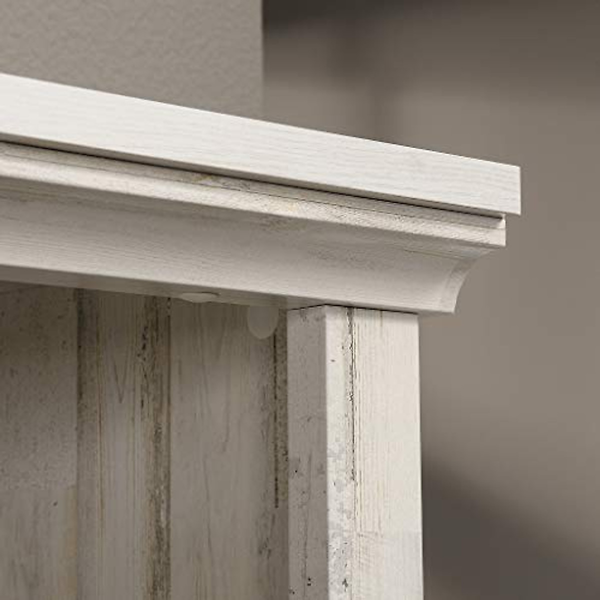 Sauder 5 Shelf Bookcase, White Plank Finish