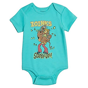Scooby-Doo Baby Boys 3 Pack Short Sleeve Bodysuit Gray/Blue/Brown 6-9 Months