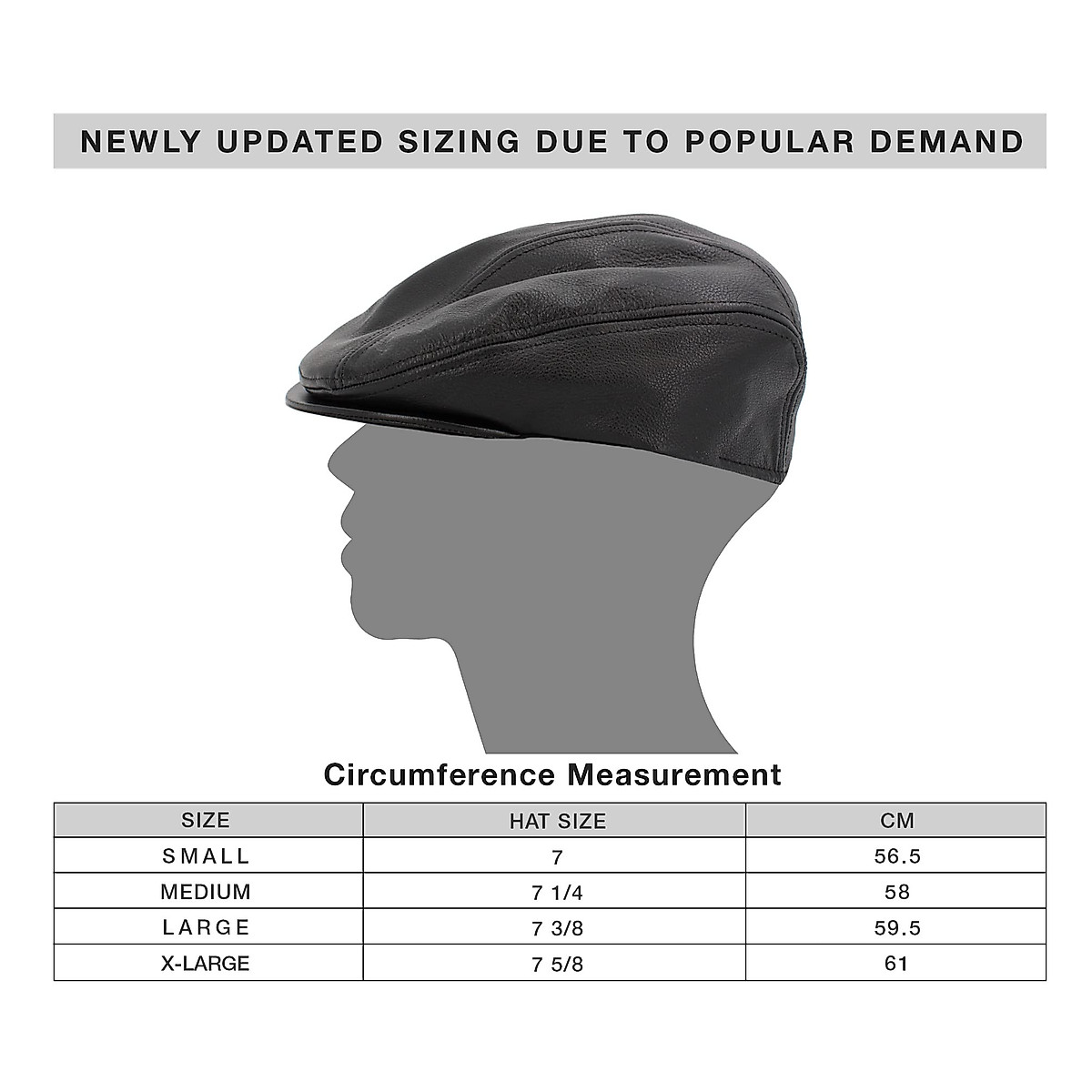 Leather-Ascot BLK L Gatsby Ivy Collection Classic Newsboy Cabbie Applejack Leather Hats Caps