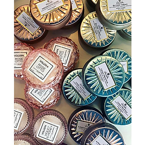 Voluspa Rose Otto Candle | Macaron | 1.8 Oz. | 15 Hr Burn | Coconut Wax & Natural Wicks for a Cleaner Burn | Vegan