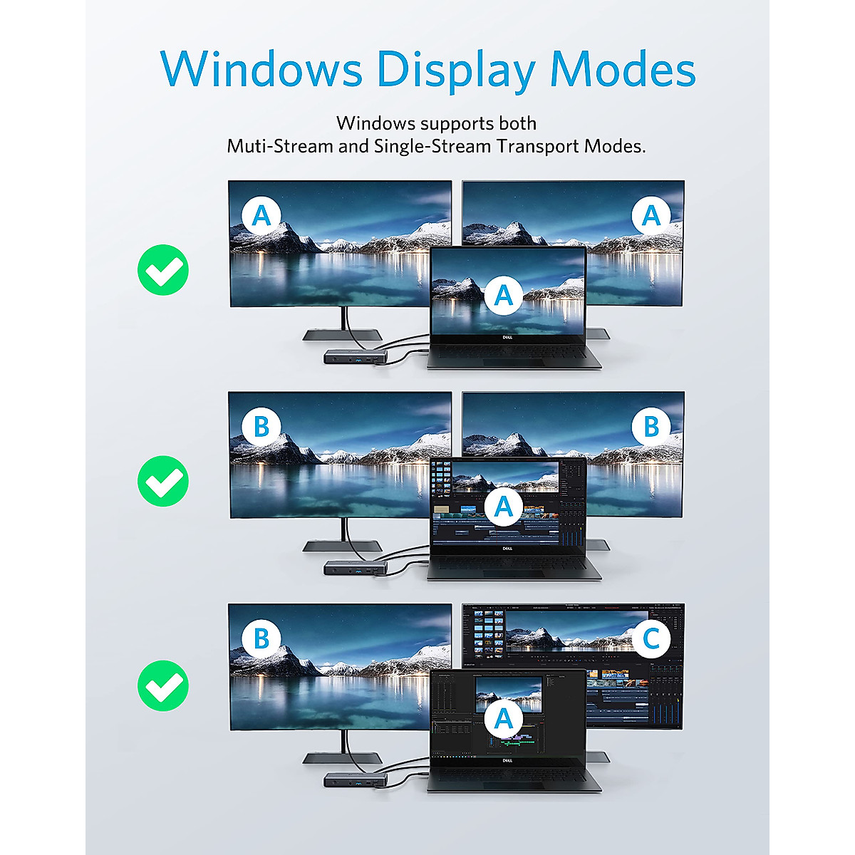 Anker USB C Docking Station, PowerExpand 9-in-1 PD Dock, 60W Charging for Laptop, 20W Power Delivery, 4K HDMI and DisplayPort, USB 3.0 and USB 2.0 Data, Gigabit Ethernet, 3.5 mm Audio