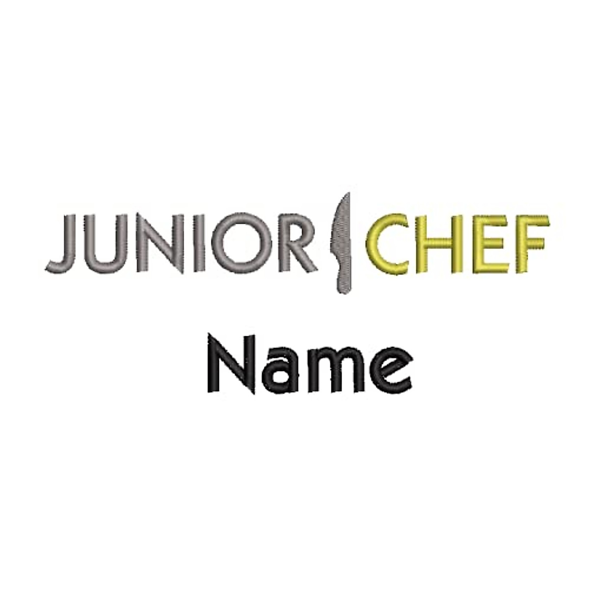 PLACE4PRINT Personalized Junior Chef Kids Set Apron with Hat – Custom Customized Kitchen Apron for Cooking Backing Grill Grilling BBQ - Any Name Design – Great Masterchef Gift
