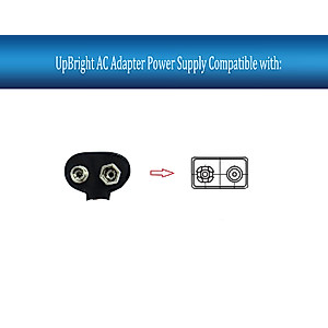 UpBright AC Adapter Compatible with Meade ETX-60 ETX-70 ETX-60AT ETX-70AT ETX-80 ETX-80AT ETX-80AT-TC DS-2000 DS-2060 DS-2070 DS-2076 DS-2102 DS-2114 DS-2090 DS-2130 NGS StarNavigator Battery Charger