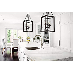 JONATHAN Y JYL7412A Anna 12" 3-Light Metal/Glass Pendant Traditional Classic Modern Industrial Farmhouse Dining Room Living Room Kitchen Foyer Bedroom Hallway, Oil Rubbed Bronze/Clear