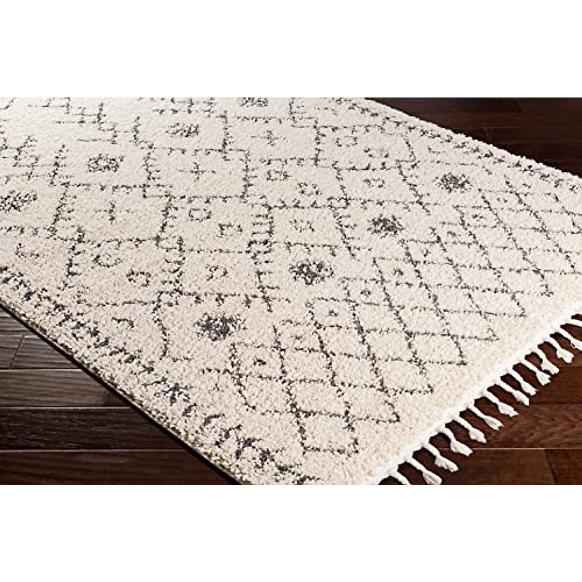 Mark&Day Area Rugs, 5x7 Macolm Bohemian/Global Charcoal Area Rug, Beige/Black/Cream Carpet for Living Room, Bedroom or Kitchen (5'3" x 7'3")
