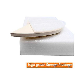 BBQ Future Half-Moon Ceramic Heat Deflector Plates for Kamado Joe Classic I, II, III，2-Pack, White