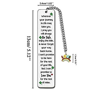Bookmarks Inspirational Graduation Gift Bookmark Best Wishes Go to University Son Daughter Birthday Present Be Safe Enjoy The Ride Christmas Sister Brother Cousin Come-of-Age Encouragement Keepsakes