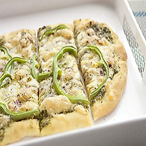 Zak Designs 21in x 13.5in Large Gallery Serving Tray - BPA-free, Eggshell White GL