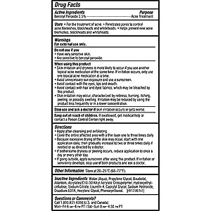 Paula’s Choice CLEAR Daily Skin Clearing Treatment with Benzoyl Peroxide for Facial Acne and Redness Relief, 2.25 Fl. Oz. (Regular Strength)