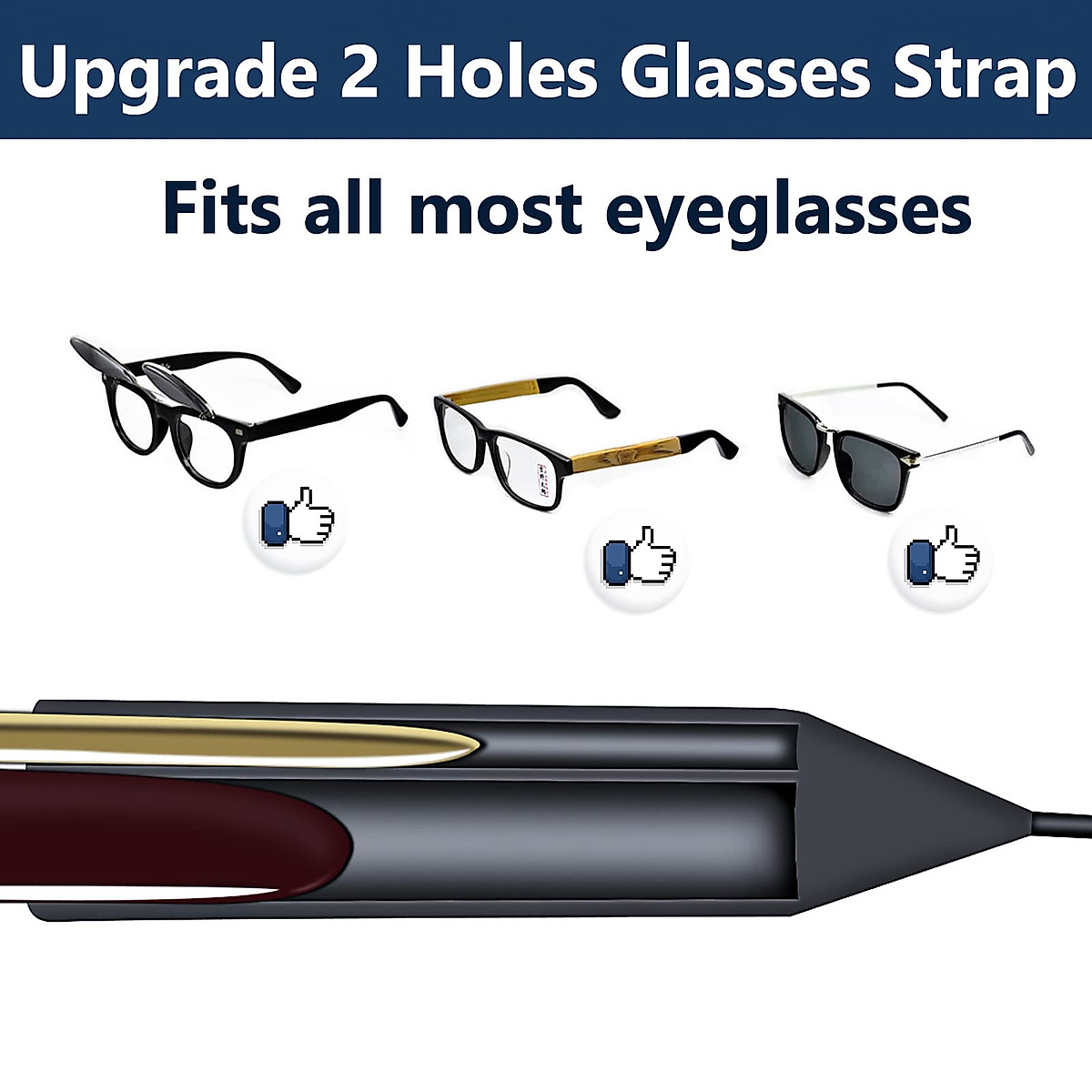 ANYGIFT Glasses Strap for Kids 3 Pack, Toddler Glasses Holder Strap Kids Eye Glasses Strap Adjustable Sunglass Strap for Kids Boys Girls Eye Glass String Strap((7-10 Inch))