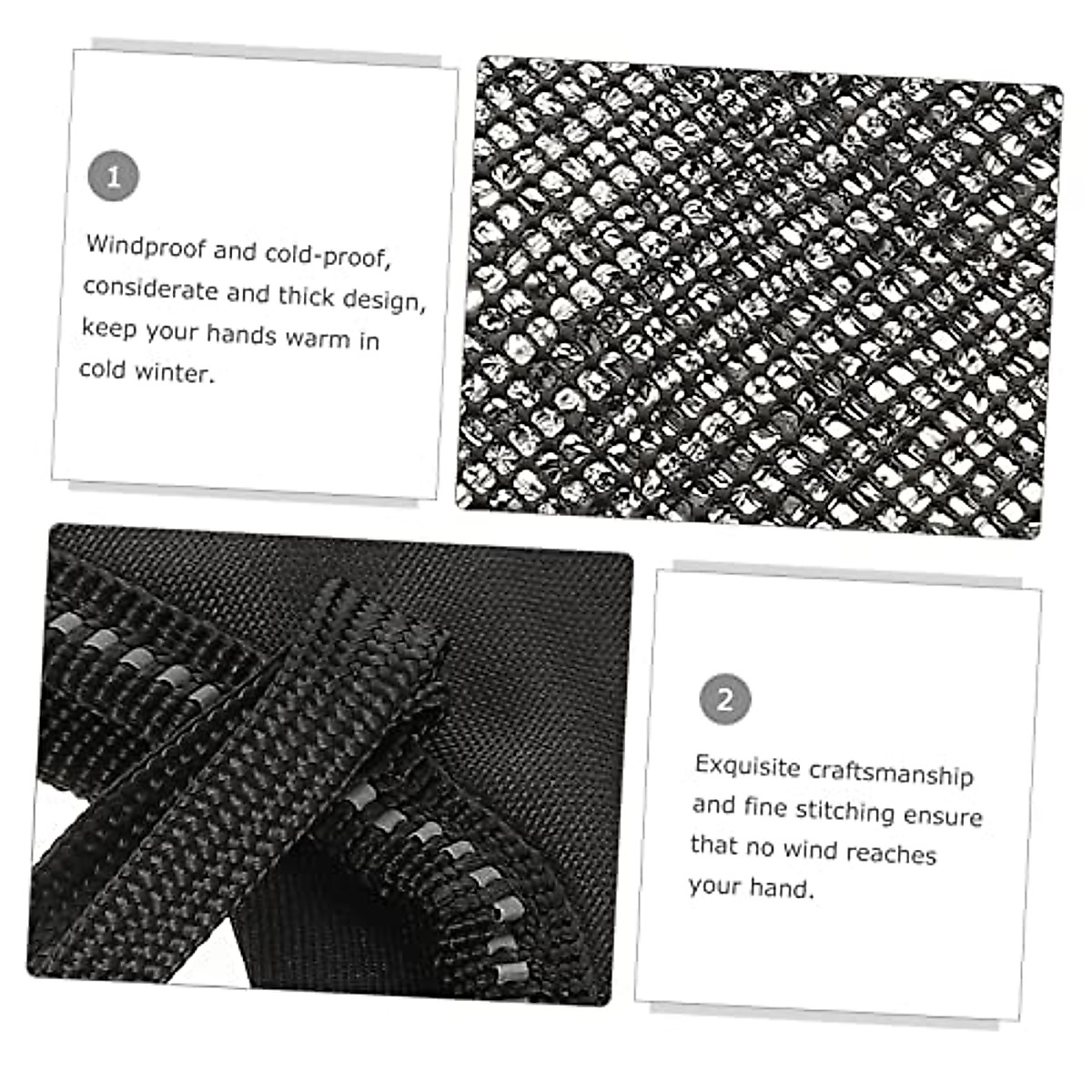 Kisangel 1 Pair Sun Protection Handle Motorcycle Riding Gloves Motorcycle Gloves Sun Protection Gloves Riding Hand Warmer Scooter Hand Bar Mittens Warm Winter Gloves Warm Motorcycle Gloves