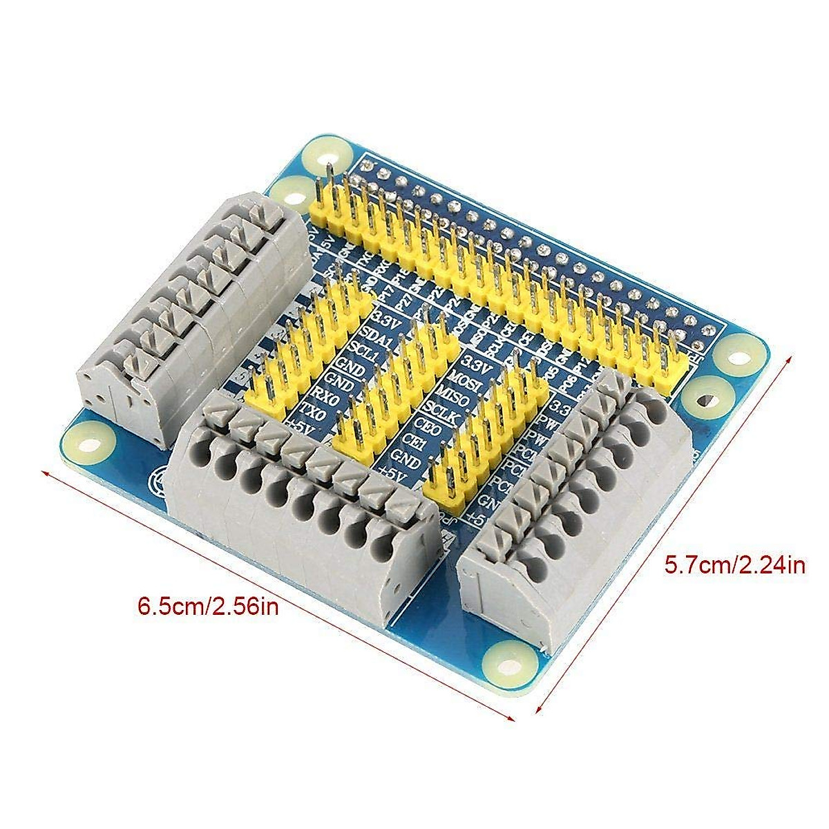 RedTagCanada For GPIO Expansion Board Raspberry Pi Shield for Arduino for Raspberry PI 4B/3B GPIO Extension Board Multi-Function with Screw Accessories for Raspberry Pi 3/2 DIY Kit w/40 pins F/F cable