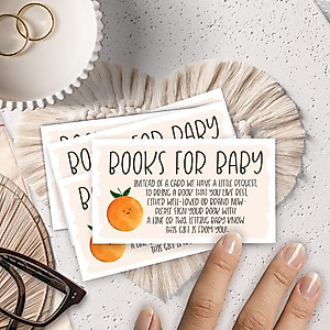 m&h invites 50 Little Cutie Books for Baby Shower Request Cards - Invitation Inserts - Gender Neutral or Girl Baby Shower