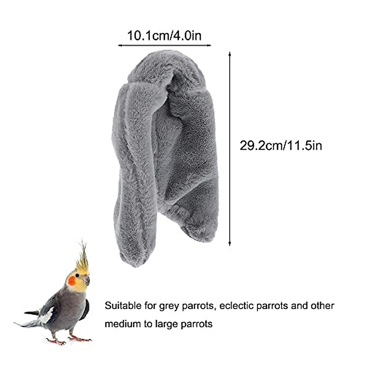 DONGKER Corner Fleece Bird Blanket, Warm Parrot Cuddle Nest Hanging Toy Comfort Parrot Cage Snuggle Hut for Parakeet Cockatiel Pigeon Parrots Cockatiels