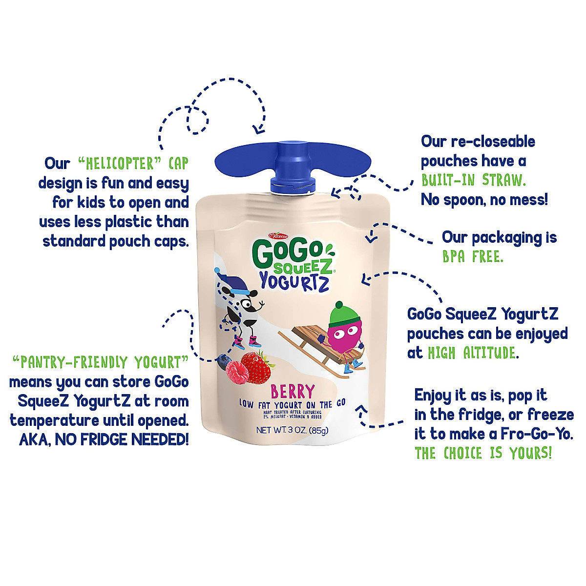 GoGo squeeZ yogurtZ and Fruit on the Go Variety Packs (60 Count)