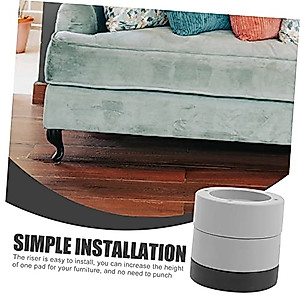 CRAFTHROU 4pcs Rubber Mats for Floor Table Top Washing Machine Floor Chairs Table Risers Washing Machine Pads Washing Machine Anti Vibration Pads Chair Risers Bed Legs Risers Bed Lifter Sofa