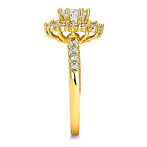 14k Yellow Gold Solid Wedding Engagement Ring - Size 8.5