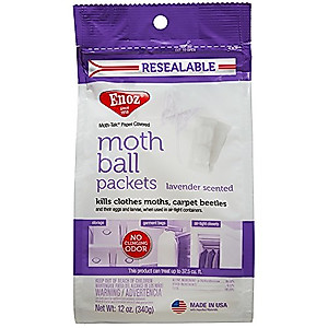 Enoz+E112.6T+12+Oz+Lavender+Scented+Moth+Ball+Packets