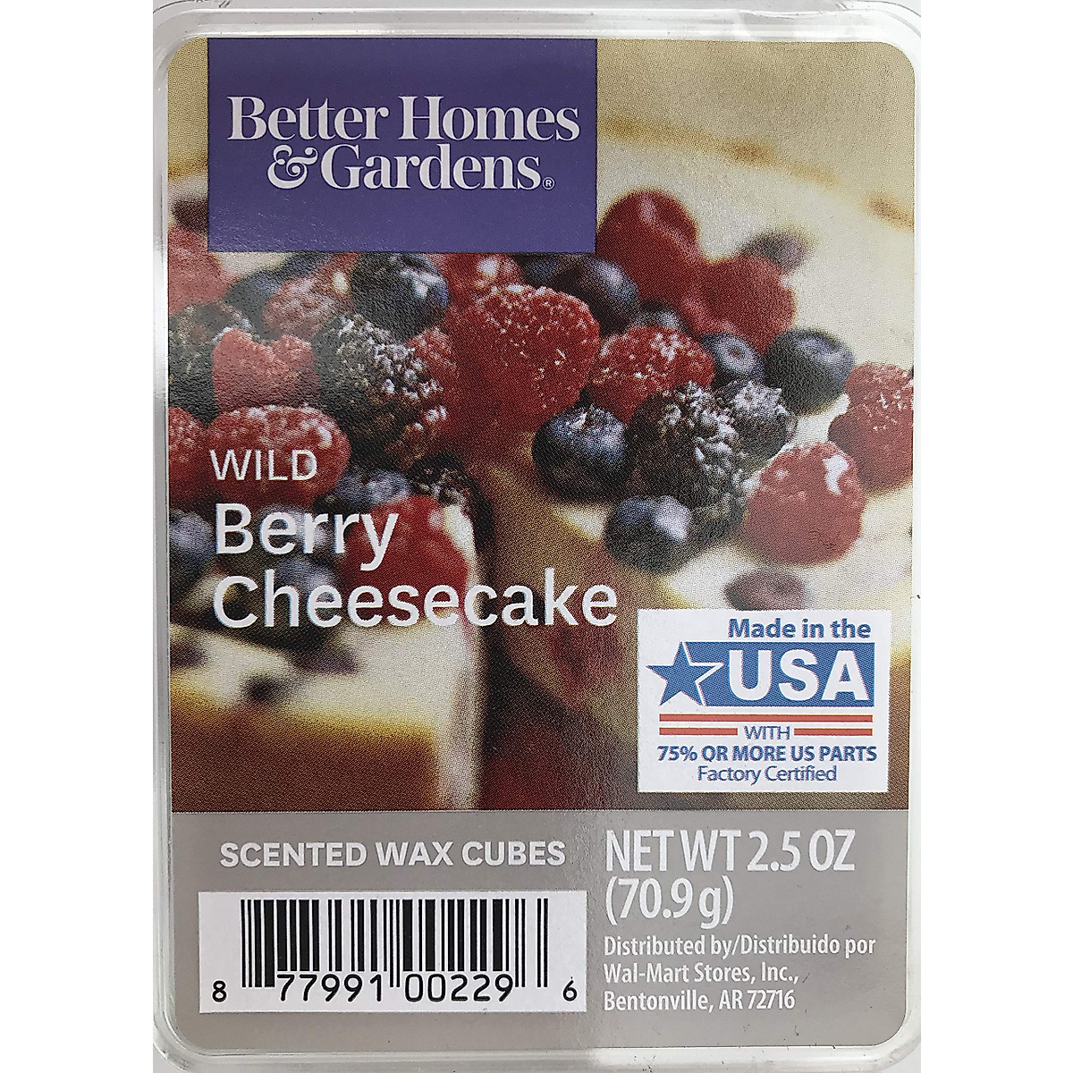 Better Homes and Gardens Wild Berry Cheesecake Scented Wax Cubes