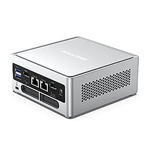MINISFORUM NAB5 Mini PC 12th Gen Core i5-12450H 8C/12T up to 4.4GHz Mini Computer with Intel UHD Graphics, 32G DDR4 512G PCIe4.0 SSD, 2X HDMI, 2X USB-C, 2X 2.5G LAN, 4X USB3.2 Type-A Desktop Computer