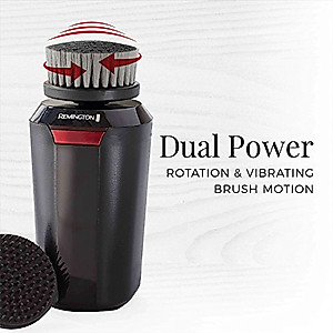 Remington Reveal Men's Compact Facial Cleansing Brush with Pre Shave and Charcoal Heads (FC1500B)