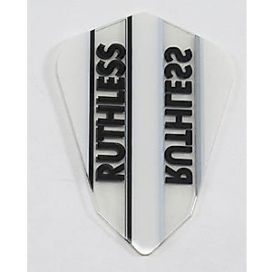US Darts Pentathlon White Fantail Dart Flights - 3 Sets (9 Flights) - 100 Micro (Ex-Tough)
