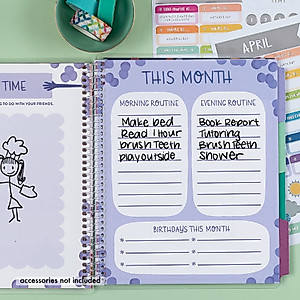 7" x 9" 2nd Edition Erin Condren Kids Planner & Activity Book - Dreaming Has No Limits. 12 - Month Undated Planner with Dividers and Activity Sheets and Stickers.