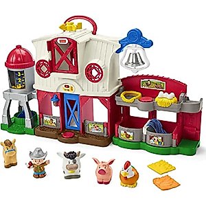 Fisher-Price Little People Toddler Learning Toy Caring For Animals Farm Electronic Playset With Smart Stages For Ages 1+ Years