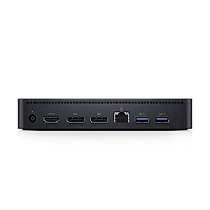 Dell Universal Dock - D6000S, Equipped with USB-C/USB-A PowerShare Options, Connect Upto Three 4K Displays, LED Indicator, Black