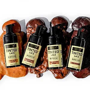 EBIN NEW YORK TINTED LACE MOUSSE - 3.38oz/ 100ml - Medium Brown