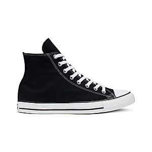 Converse Clothing & Apparel Chuck Taylor All Star Canvas High Top, Black/White, 6 Women/4 Men