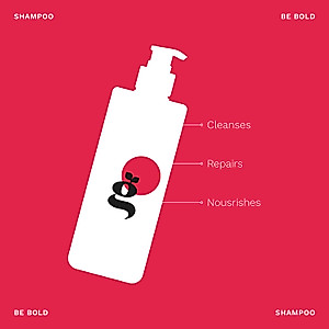 Ginger Milk Natural Care Intensive Repair Shampoo for Dry/Damaged Hair due to Coloring, Chemical Processes, hot styling tools and dryers | BE BOLD