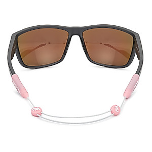 Pilotfish No Tail Adjustable Eyewear Retainer Cable Strap: Sunglasses, Eyeglasses, Glasses (14 Inch, Pink Flamingo)