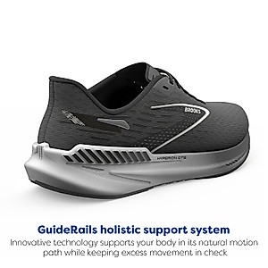 Brooks Men’s Hyperion GTS Supportive Running Shoe - Gunmetal/Black/White - 12 Medium
