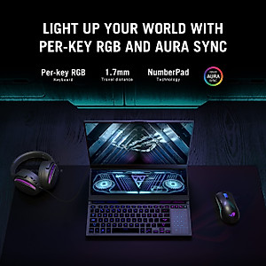 ASUS ROG Zephyrus Duo 16 (2022) Gaming Laptop, 16” Mini LED 240Hz/3ms, QHD 16:10 Display, 100% DCI-P3, NVIDIA GeForce RTX 4090, AMD Ryzen 9 7945HX, 32GB DDR5, 2TB SSD, Windows 11 Pro, GX650PY-XS97