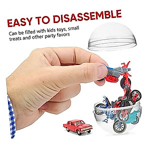 Eater Ornaments Balls 500 pcs Multi-Purpose to-y Vending Hidden Twisting Container Decorative Inch/Bauble Favor Holiday Bulk Transparent Prizes Eater Xcm Empty