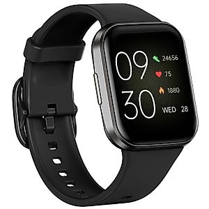 Fitness Tracker Heart Rate Monitor Blood Pressure Watch Pedometer Waterproof Blood Oxygen Monitor Sleep Step Counter Sport Wrist Watch for Women Men Smartwatch for Android Phones Compatible iPhone