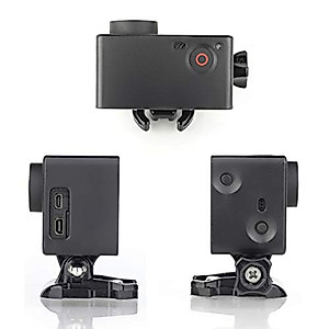Frame Mount Housing Case for GoPro HERO4, HERO3 and HERO3+ with Bacpac Accessories - Black