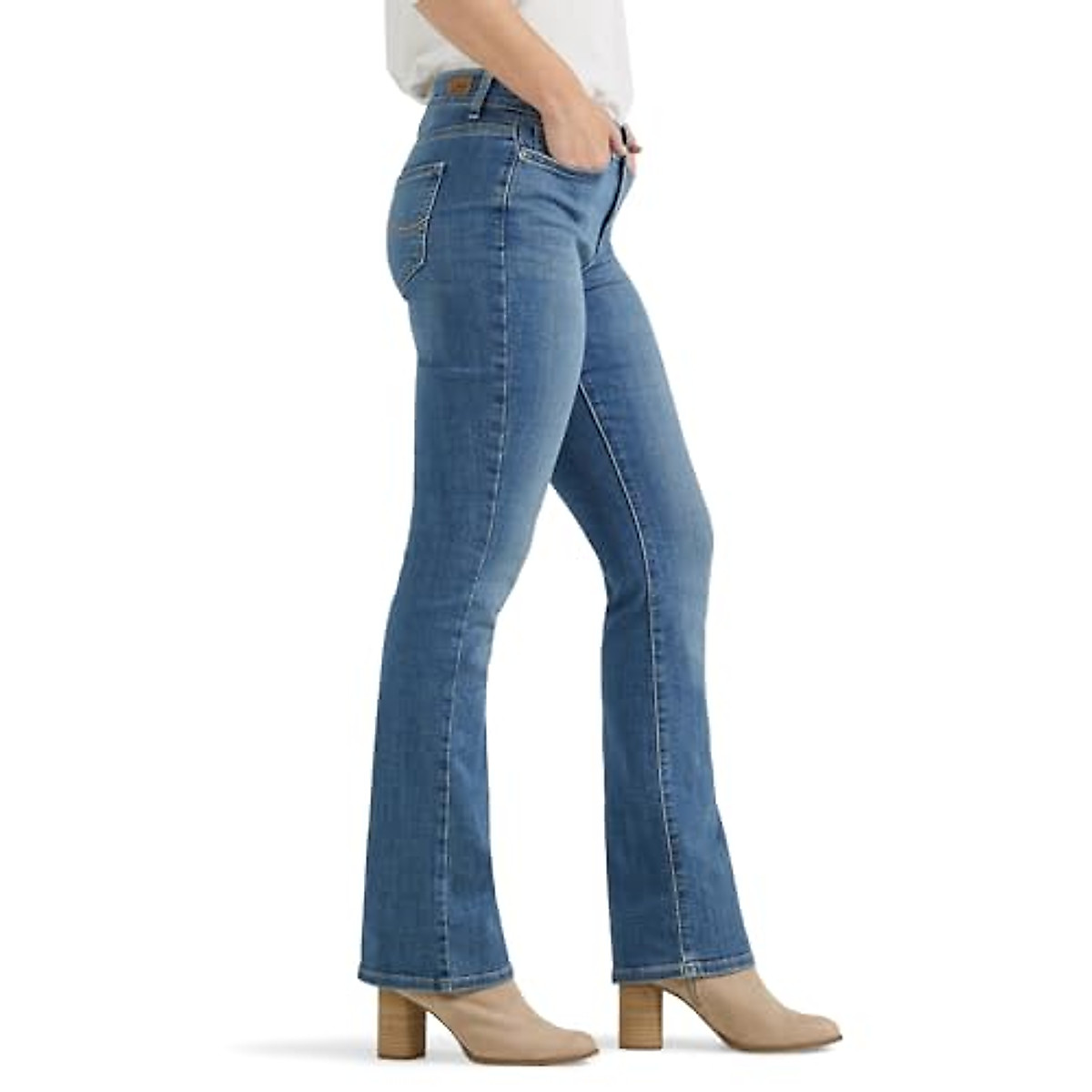 Lee Women's Ultra Lux Comfort with Flex Motion Bootcut Jean Majestic 14 Medium