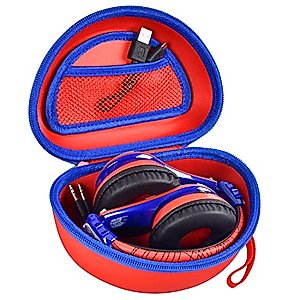 Case Compatible with eKids Wireless Bluetooth Portable Headphones, Kids and Toddler Headband Storage Holder Bag Pouch Also Fits for Audio Cable (Box Only)